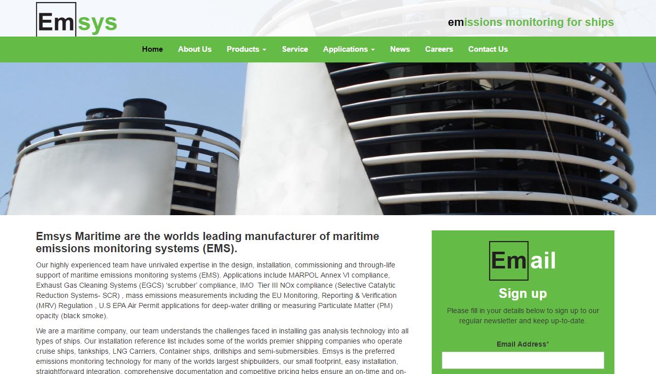 Emsys Maritime launches its new website - Emsys Maritime Ltd Emsys ...